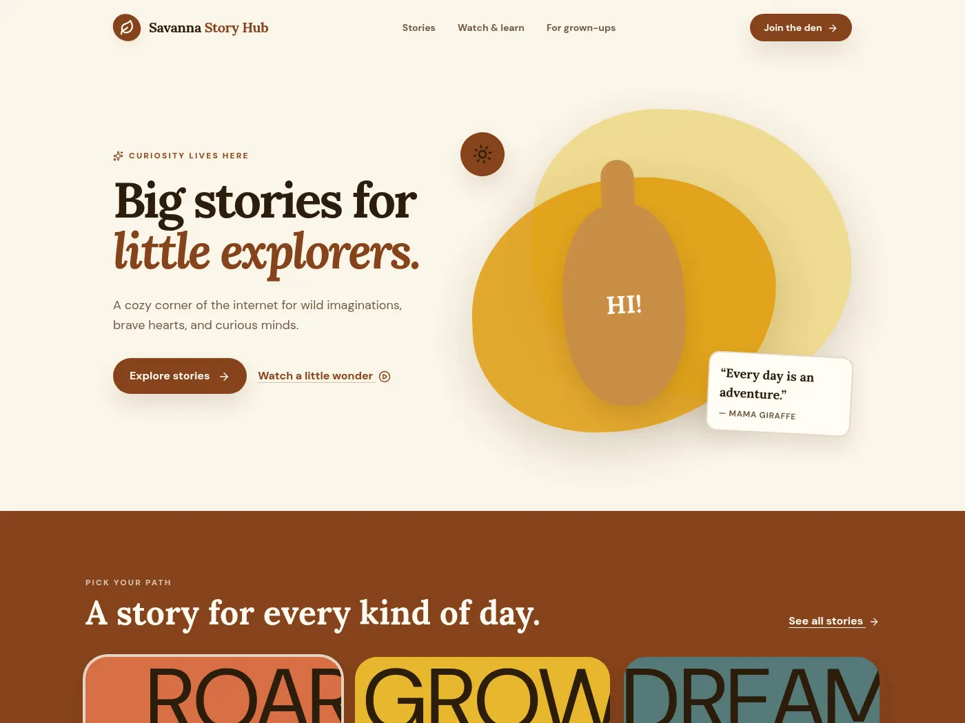 Savanna Story Hub