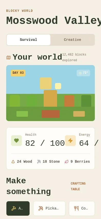 Blocky World Survival