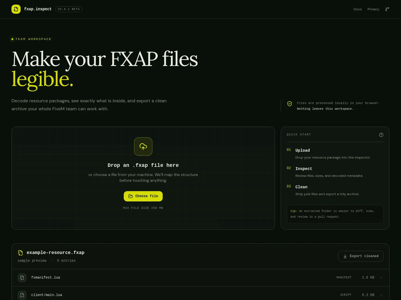 FiveM FXAP Analyzer