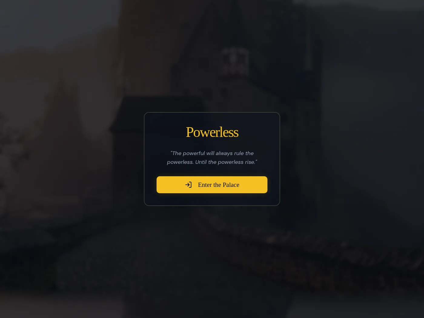 Powerless RP Platform