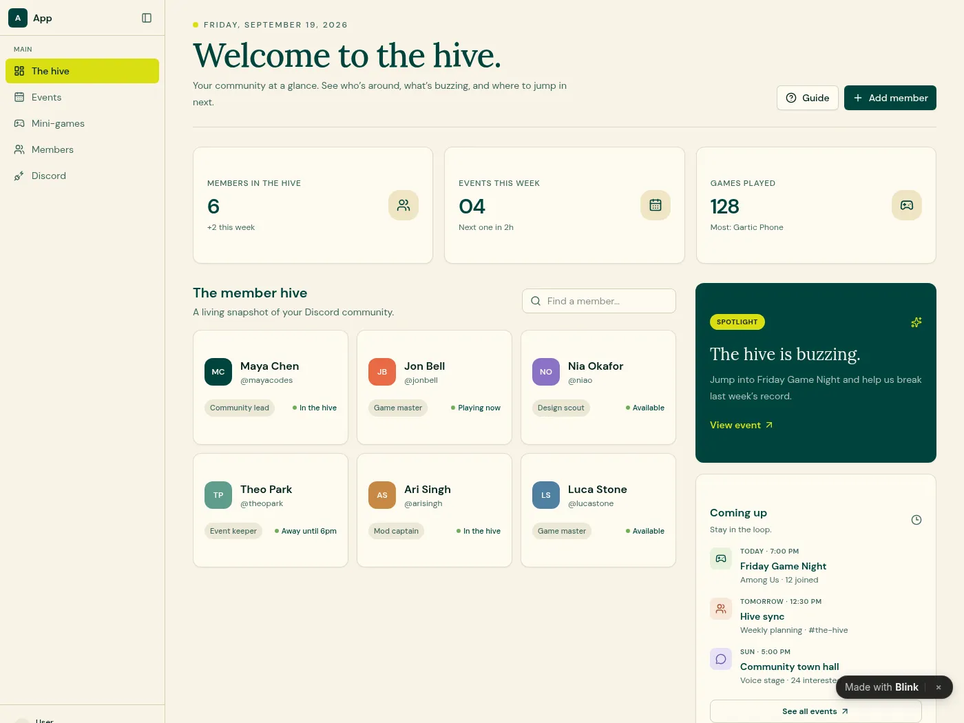 Hive Game Hub