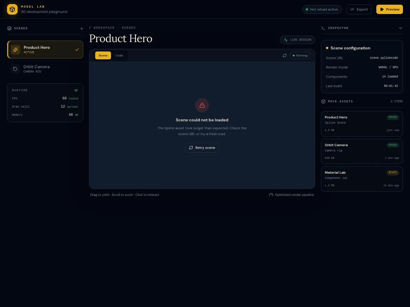 3D Model Dev Playground