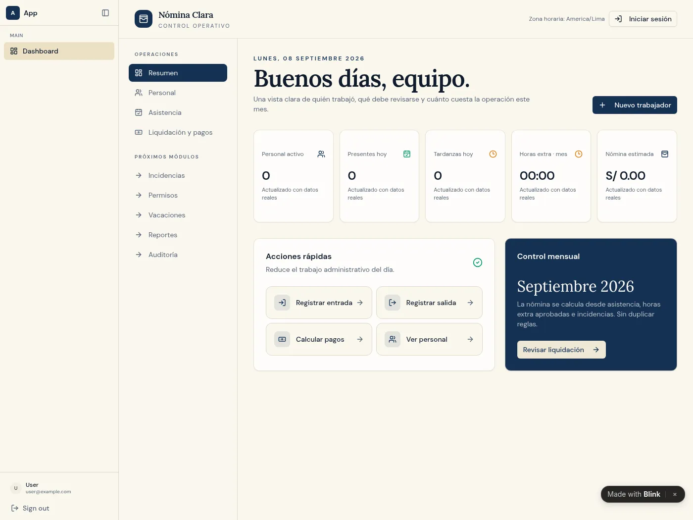 Blink Payroll System