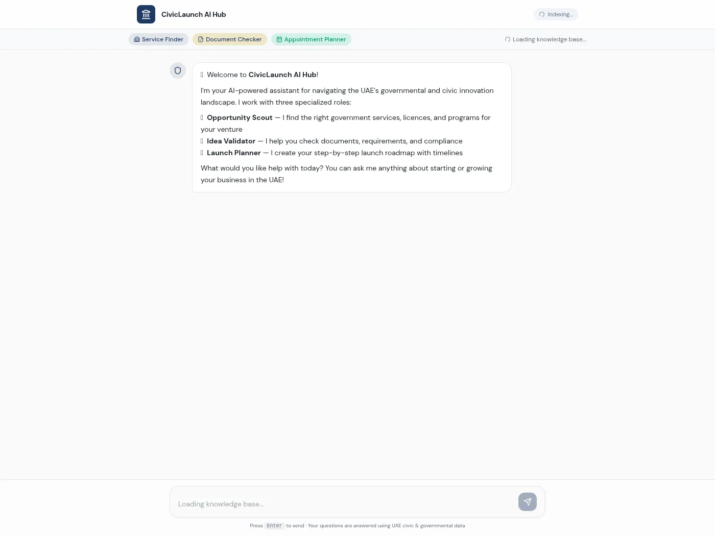 CivicLaunch AI Hub