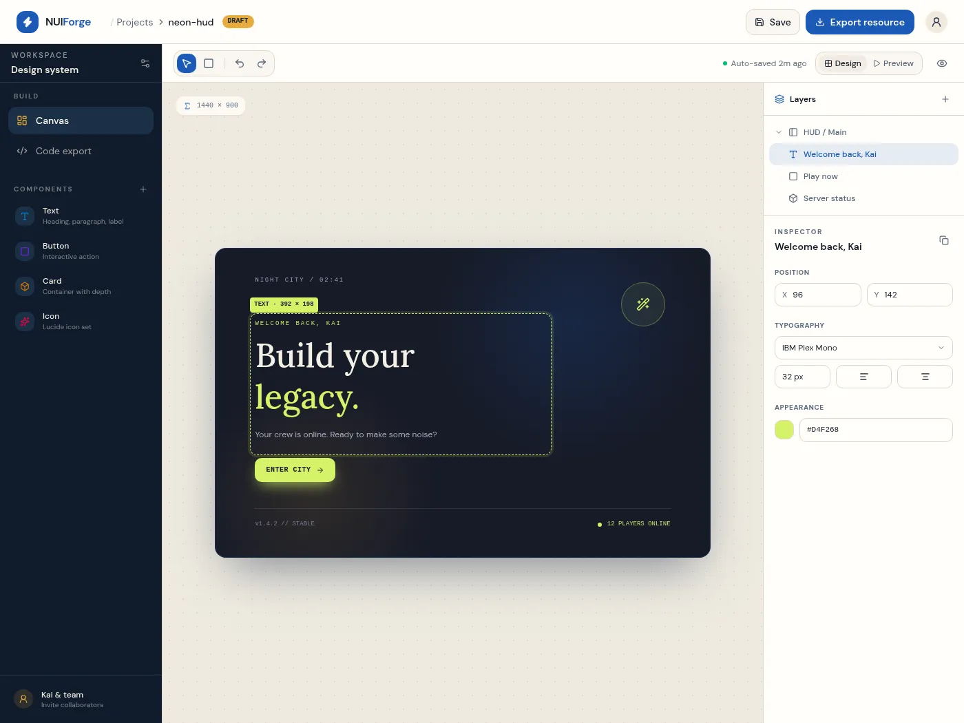 NUI Builder for FiveM