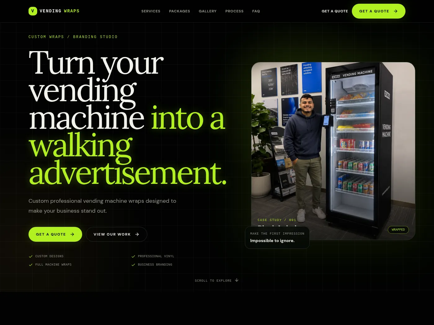 VendingWrap Studio Site
