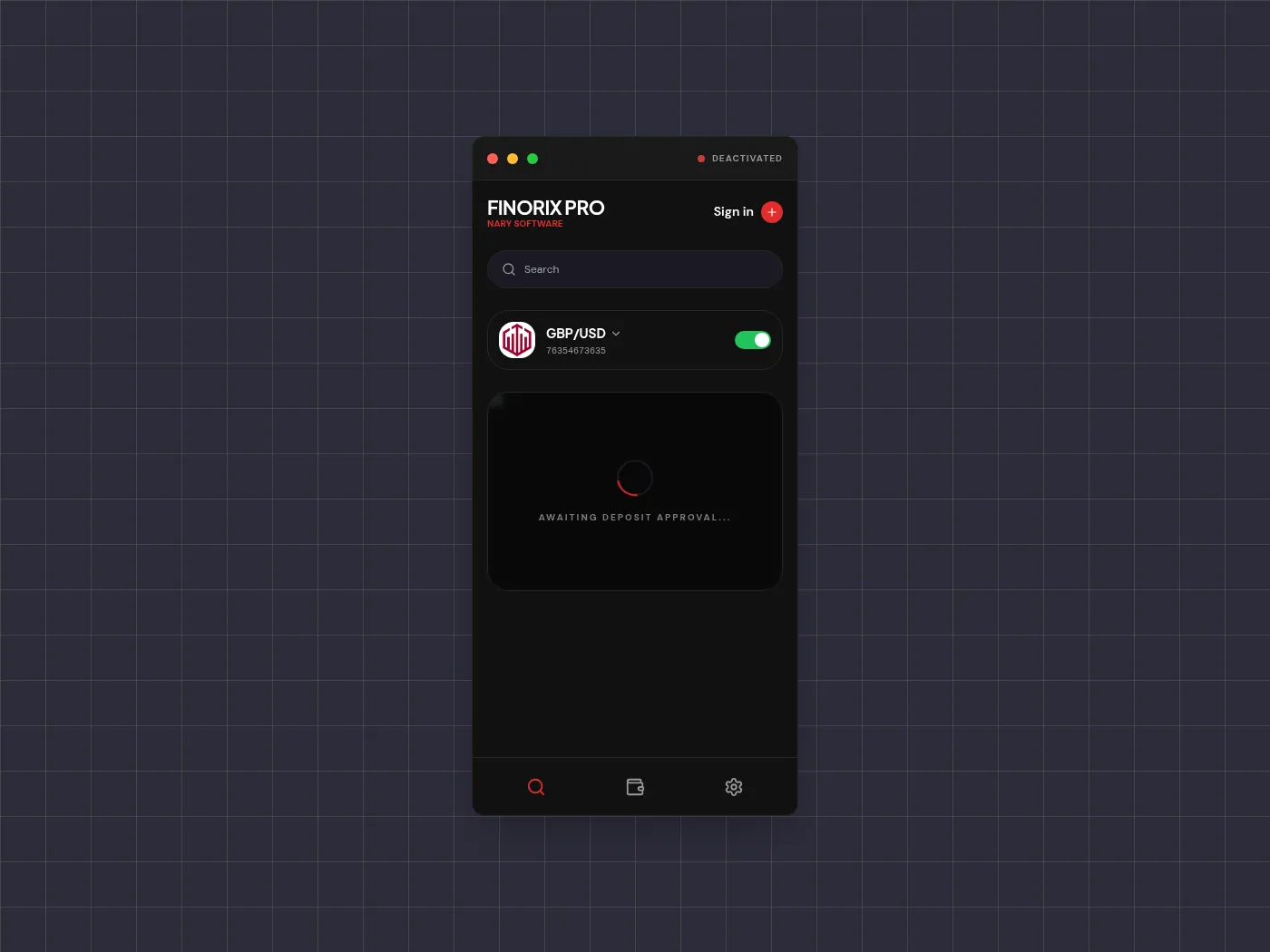 Finorix Pro Dashboard