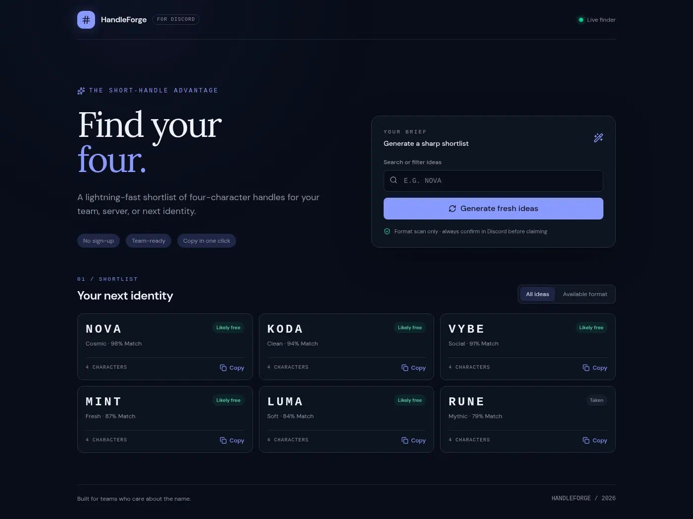 Discord Handle Finder