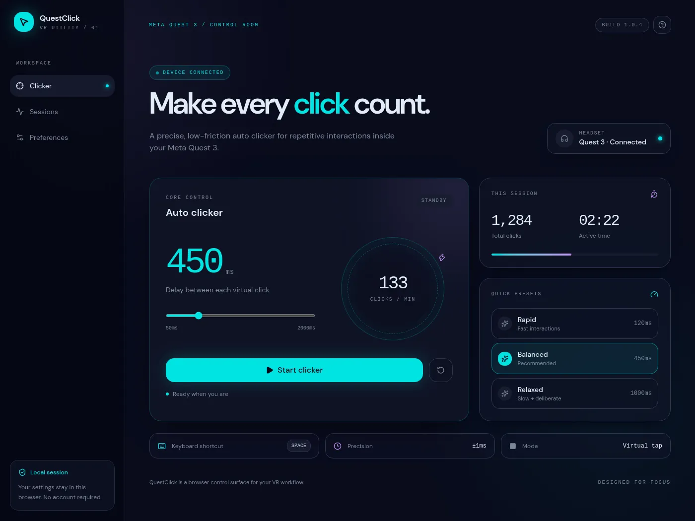 Meta Quest 3 Auto Clicker