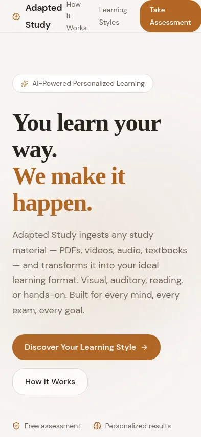 Adapted Study AI Coach