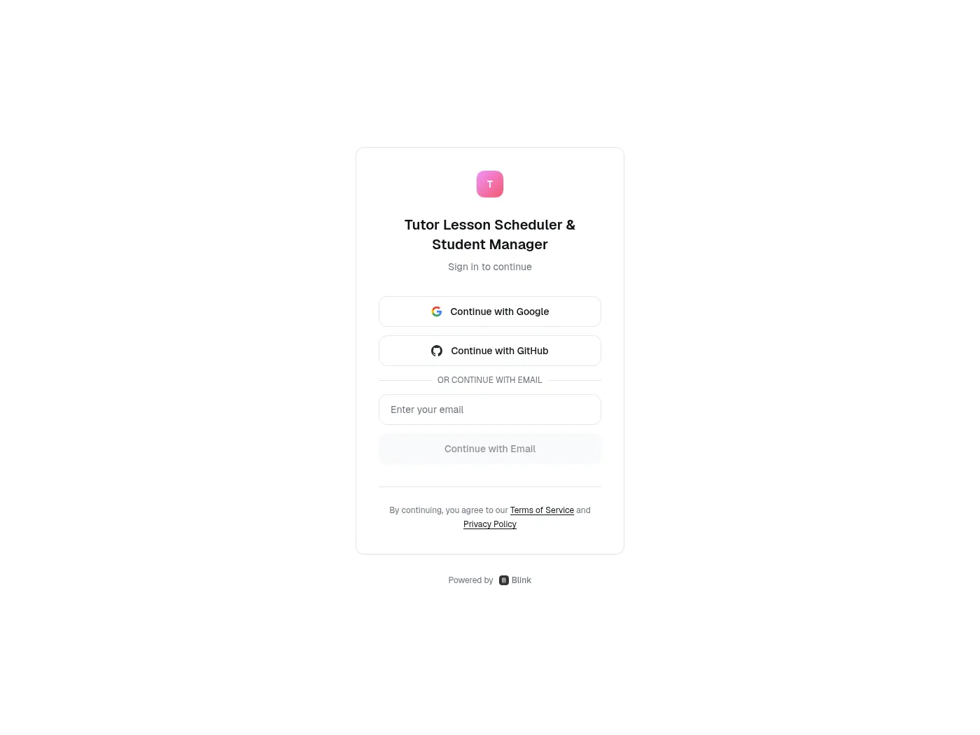 Tutor Lesson Scheduler & Student Manager