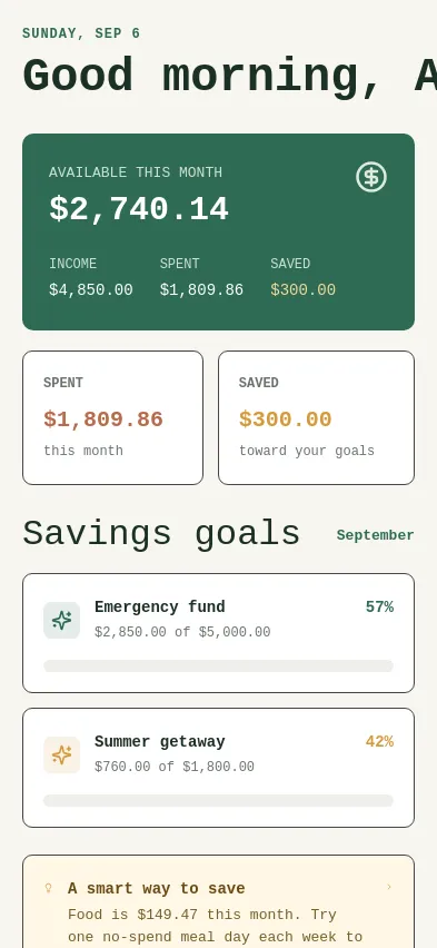 SaveWise Budget App