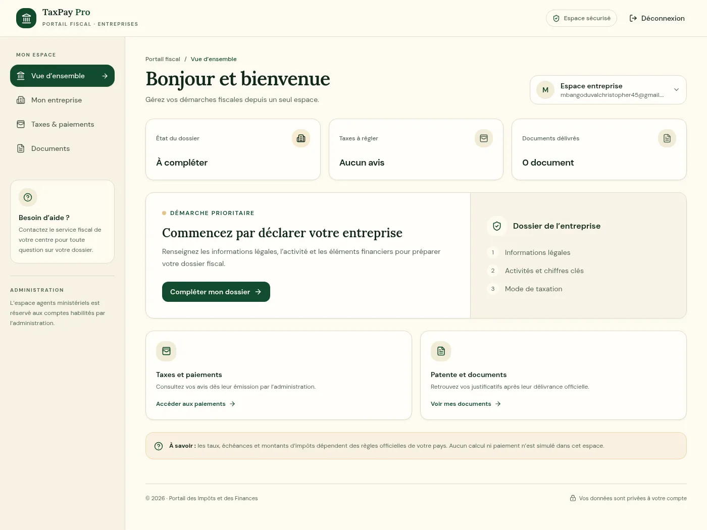 TaxPay Pro Platform