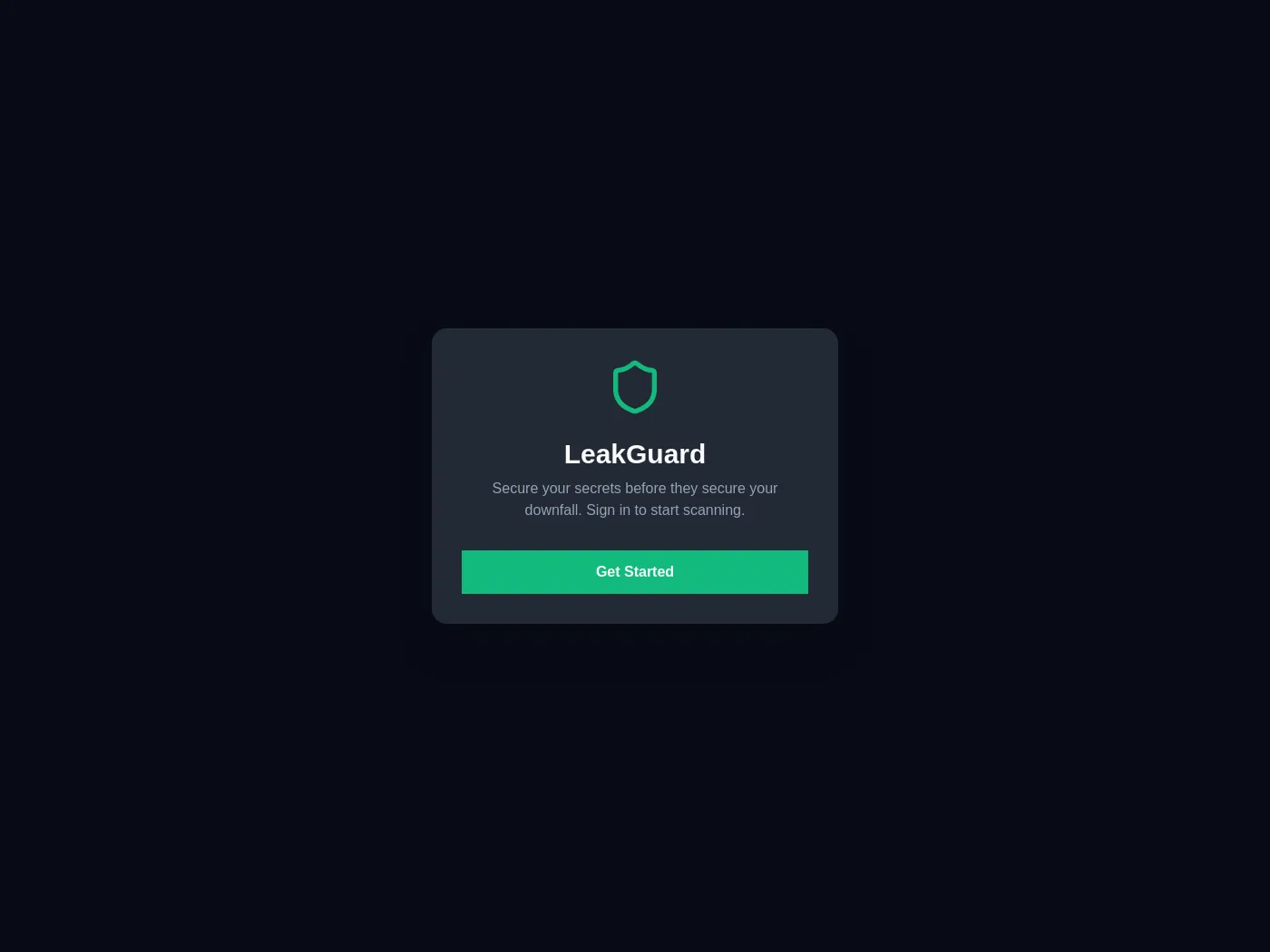 LeakGuard Scanner