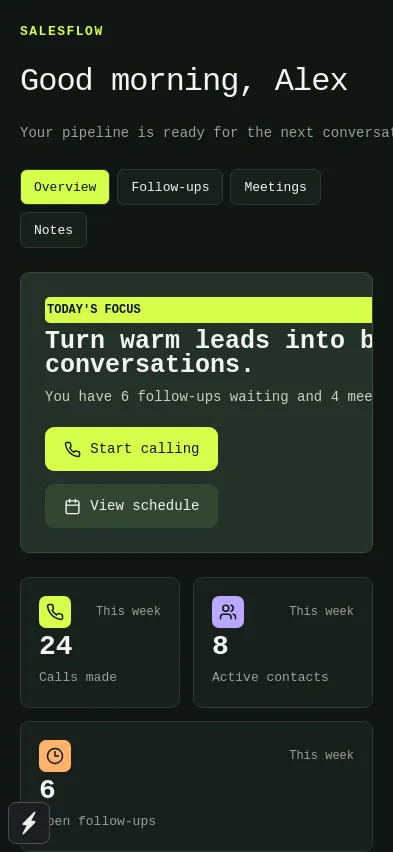 SalesFlow Mobile CRM