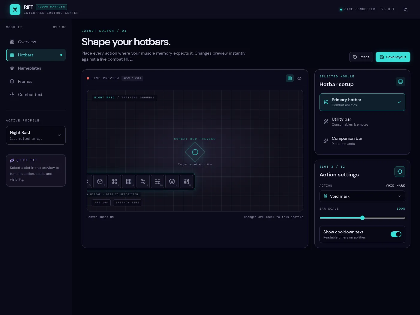 Rift Game Addon Manager