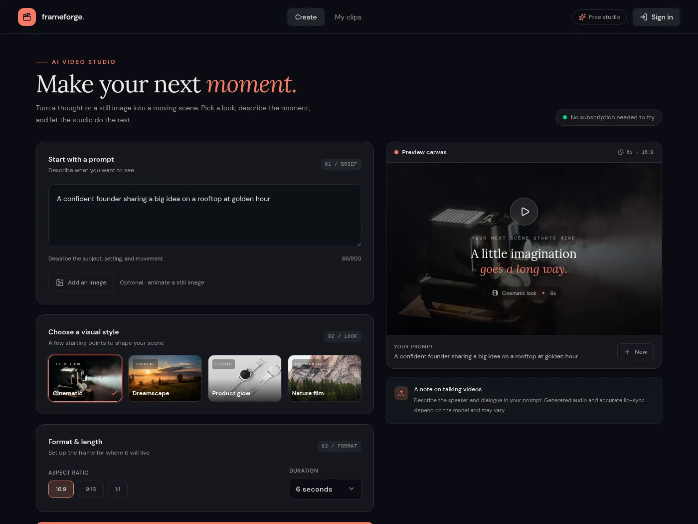Free AI Video Maker