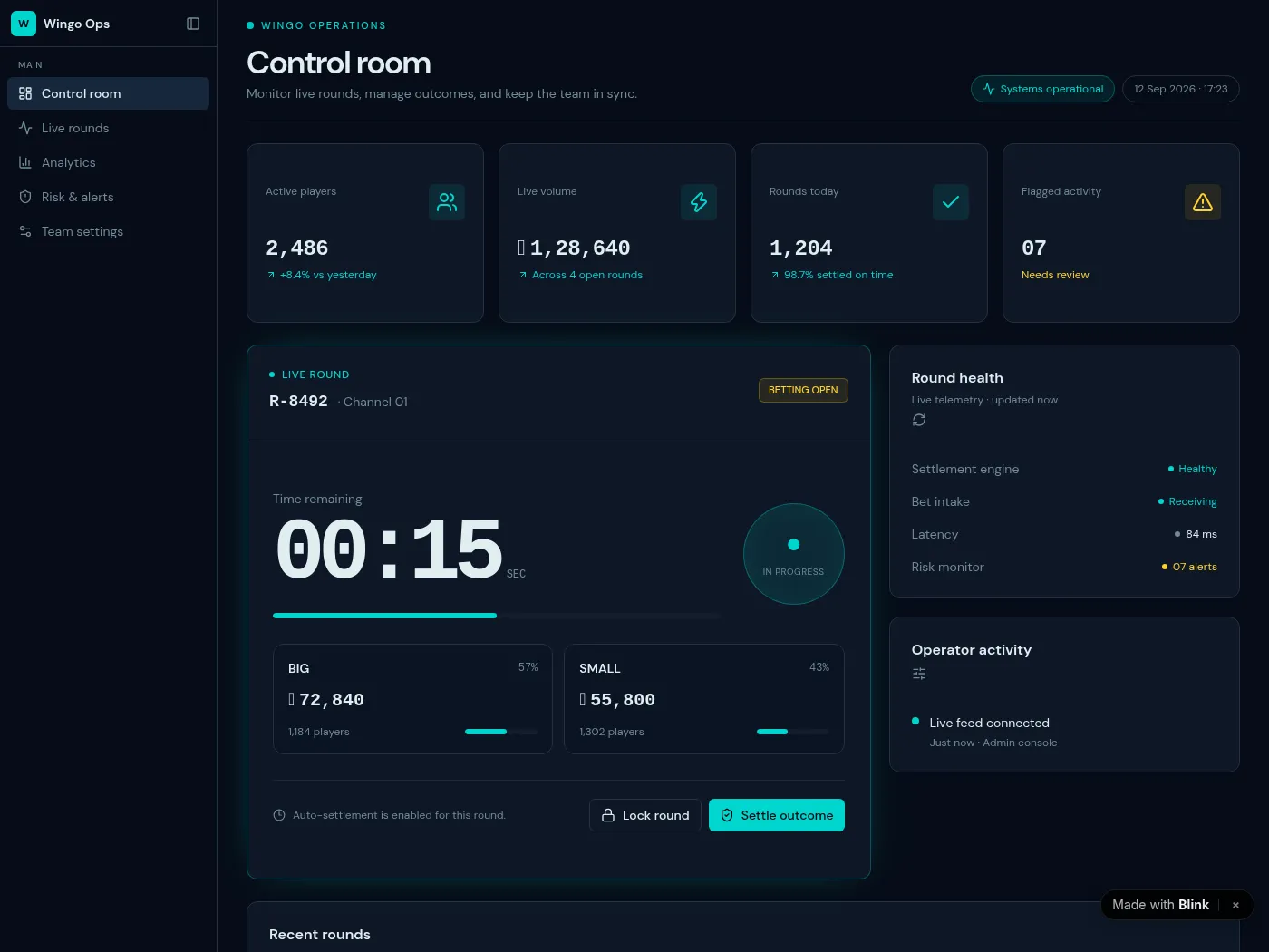 Wingo Admin Panel