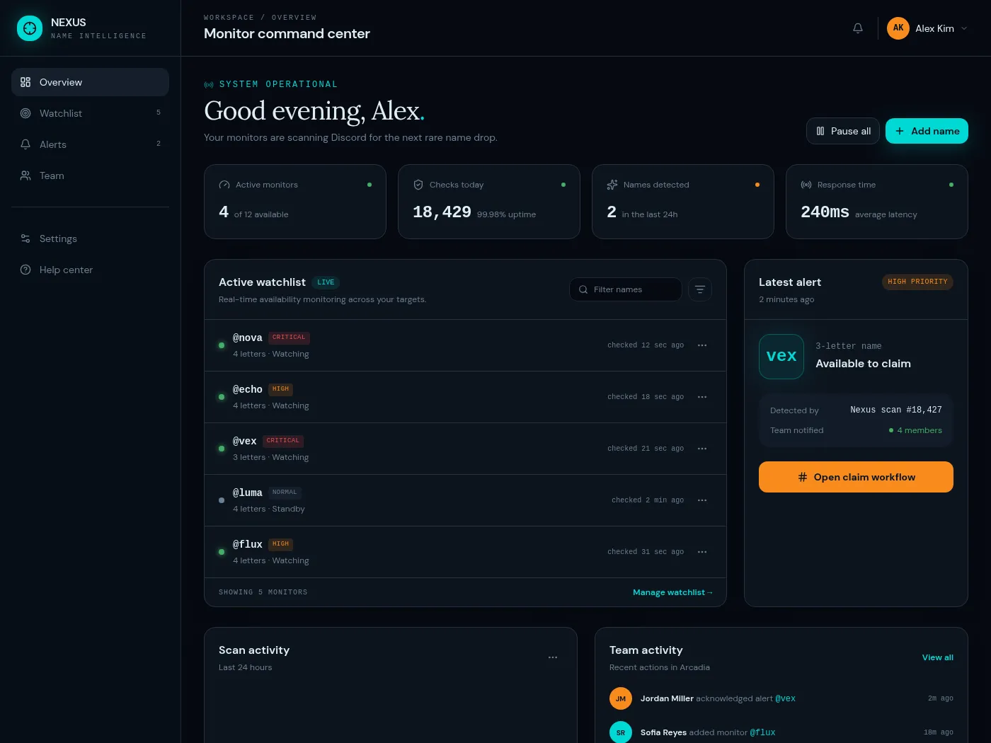 Discord Name Sniper Pro