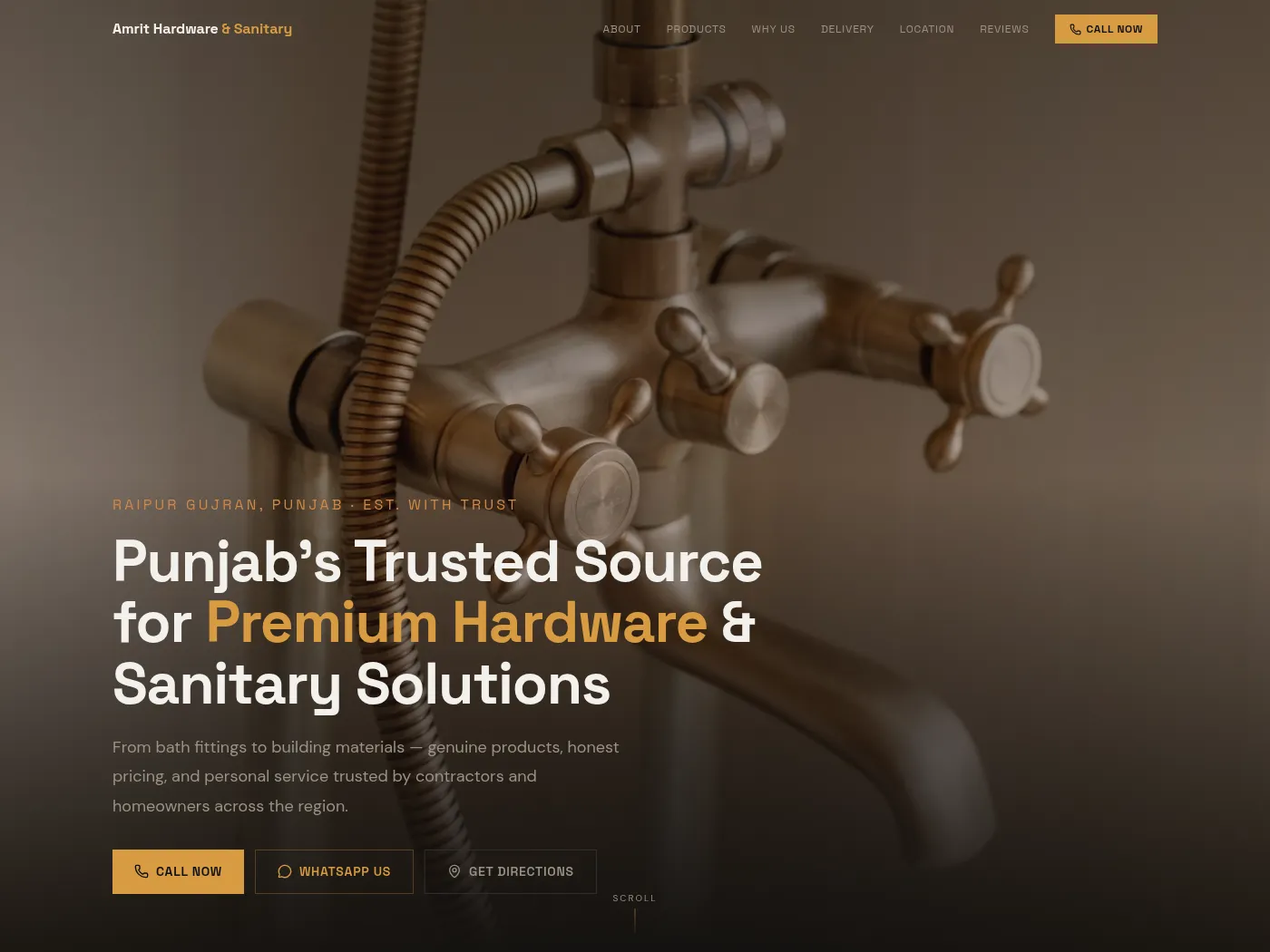 Amrit Hardware Luxe Site