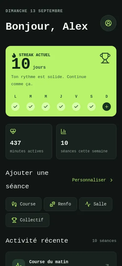 Sport Session Tracker