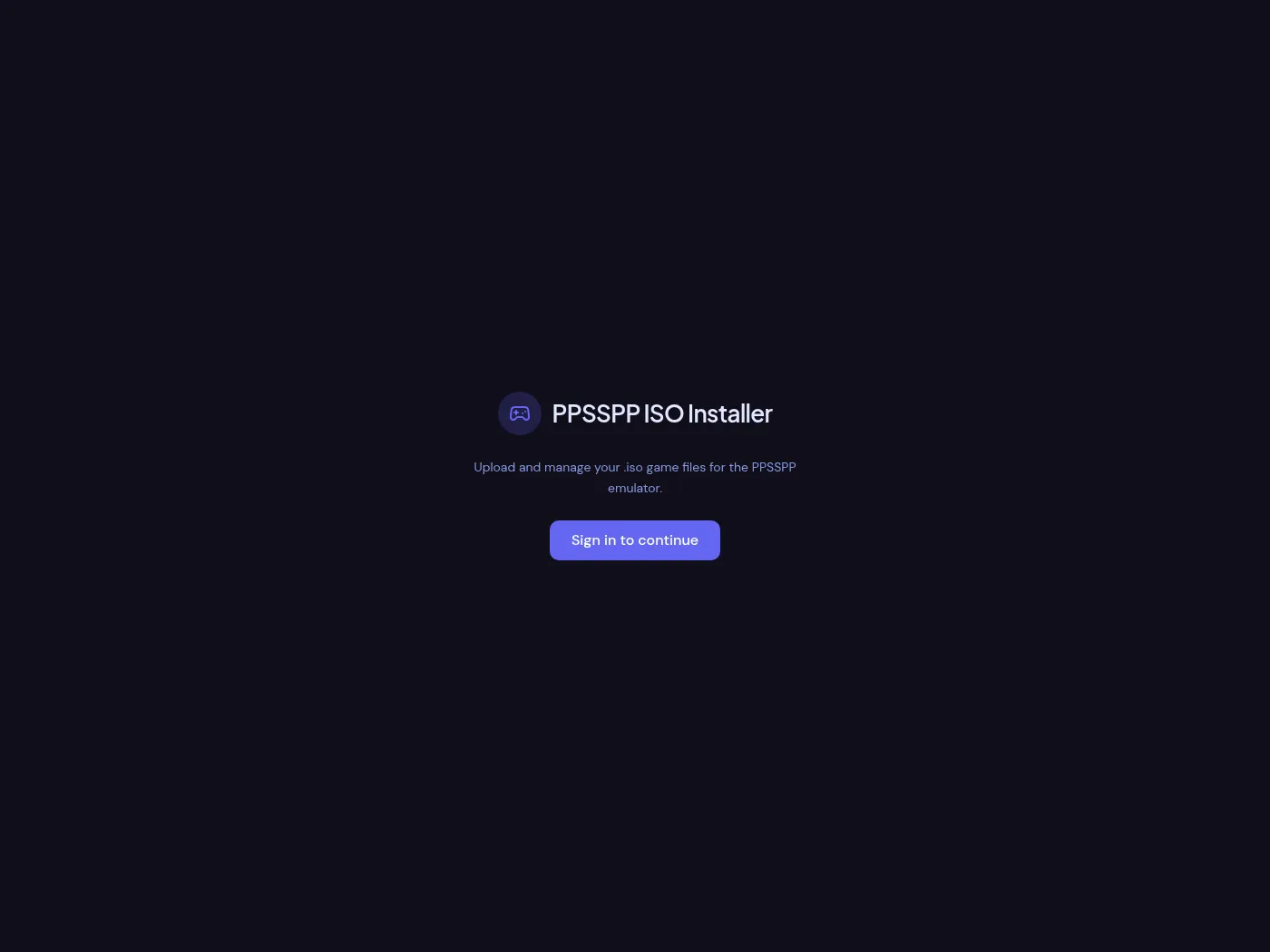 PPSSPP ISO Installer