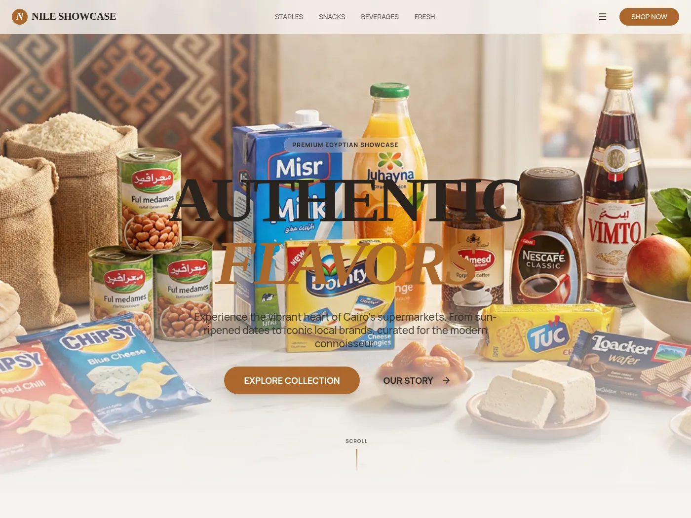 Egyptian Grocery Showcase