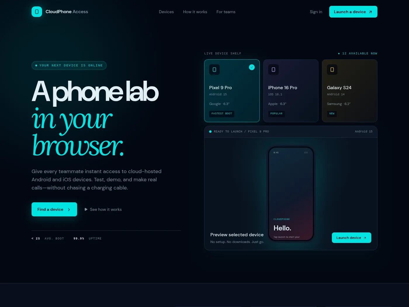 CloudPhone Access