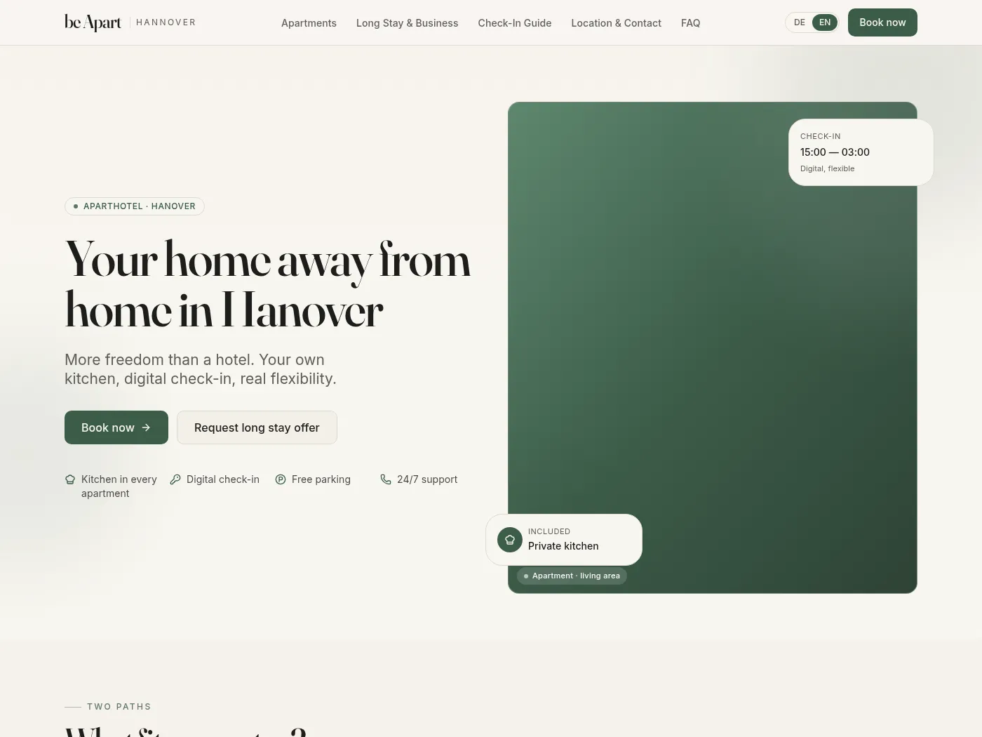 be Apart Hannover Web