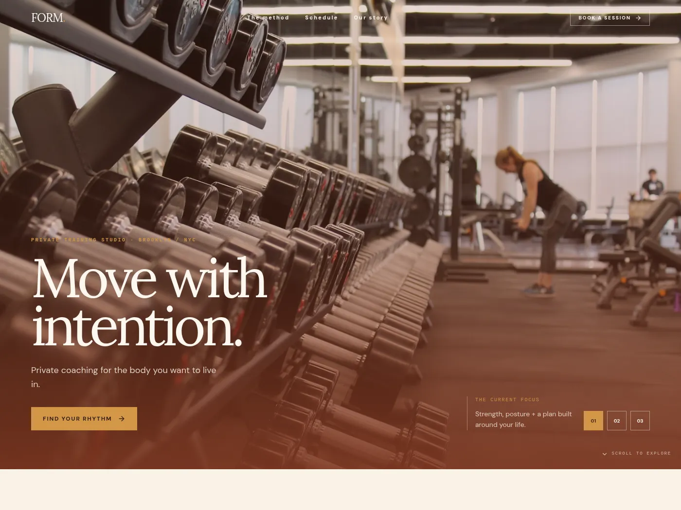 FitBook Landing Page