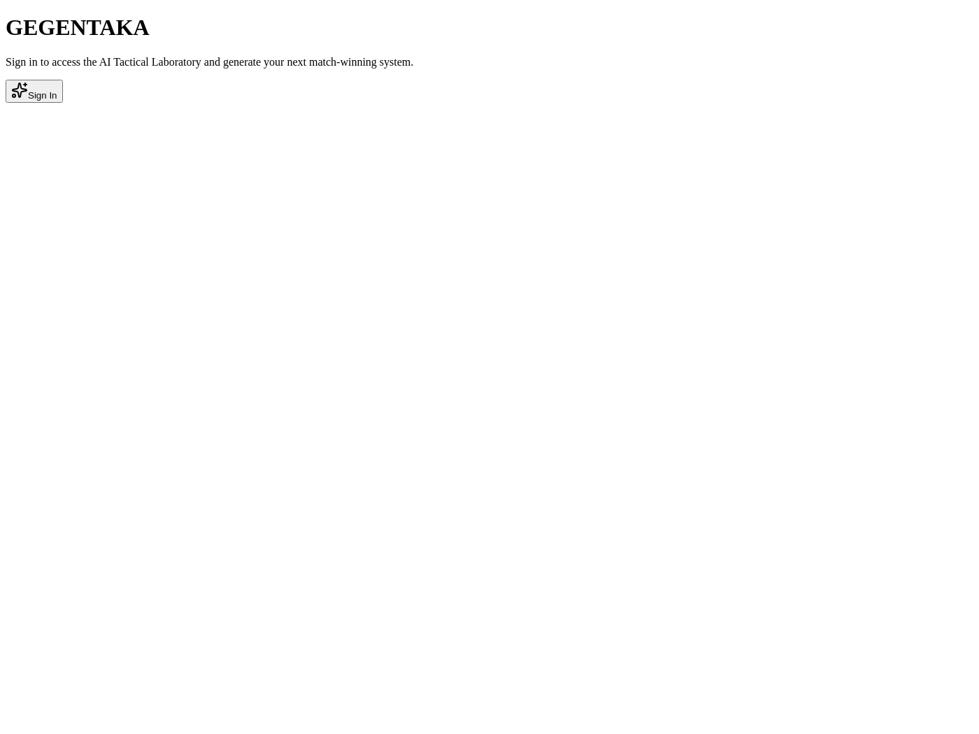 GegenTaka Tactic Generator