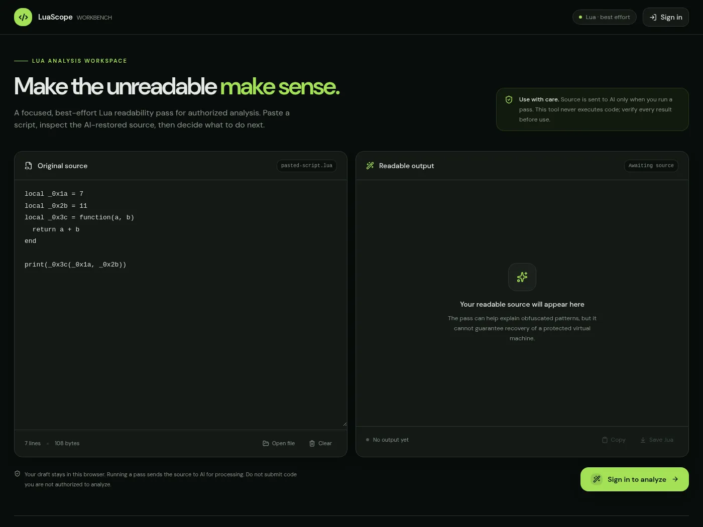 Luraph Deobfuscator Online