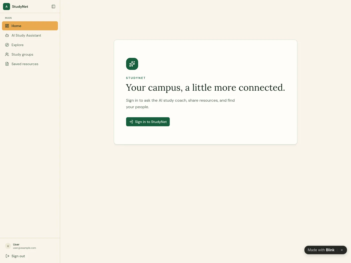 StudyNet Campus Connect