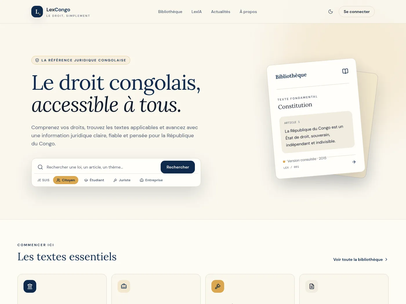 LexCongo Legal Platform