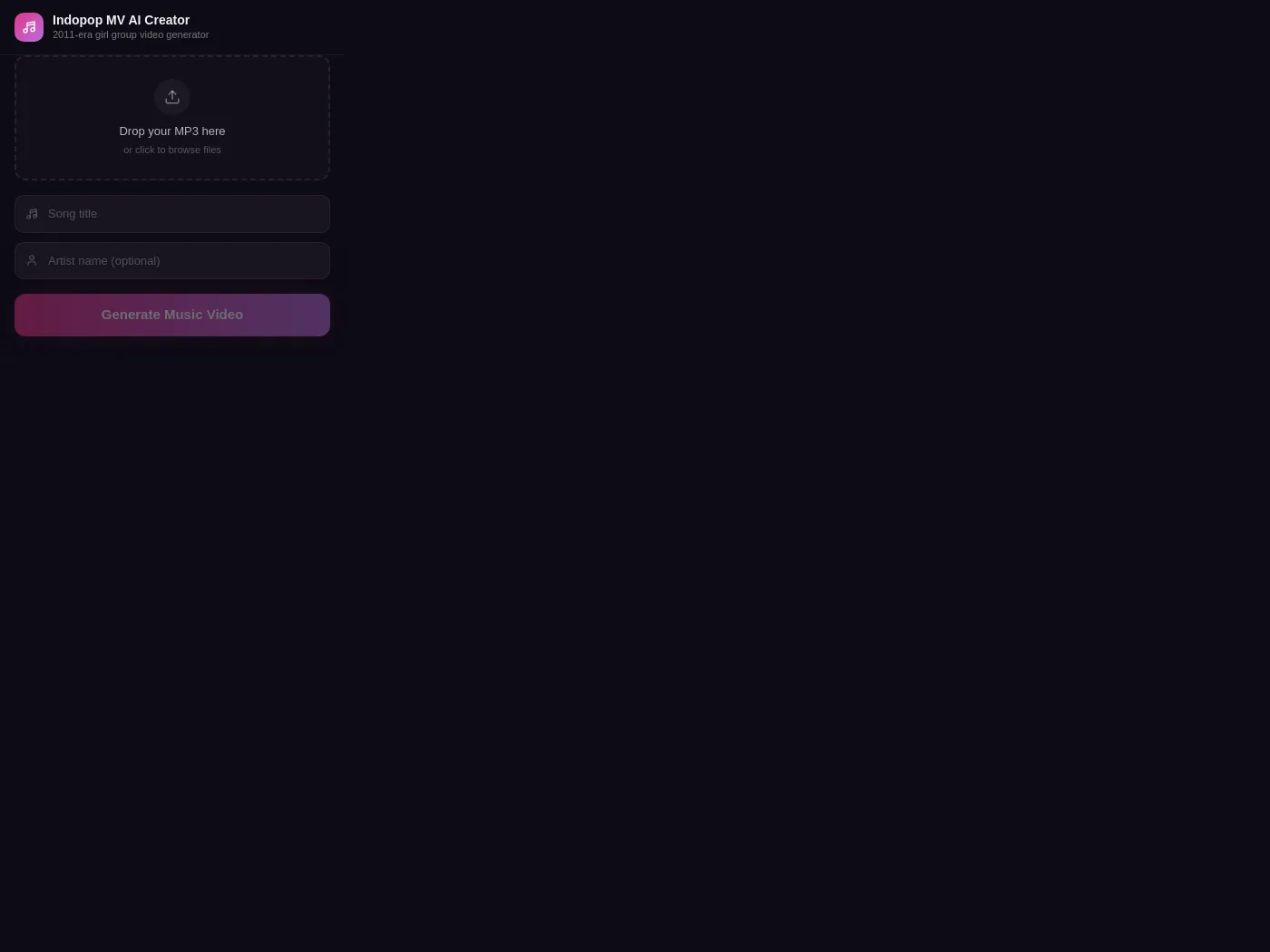 Indopop MV AI Creator