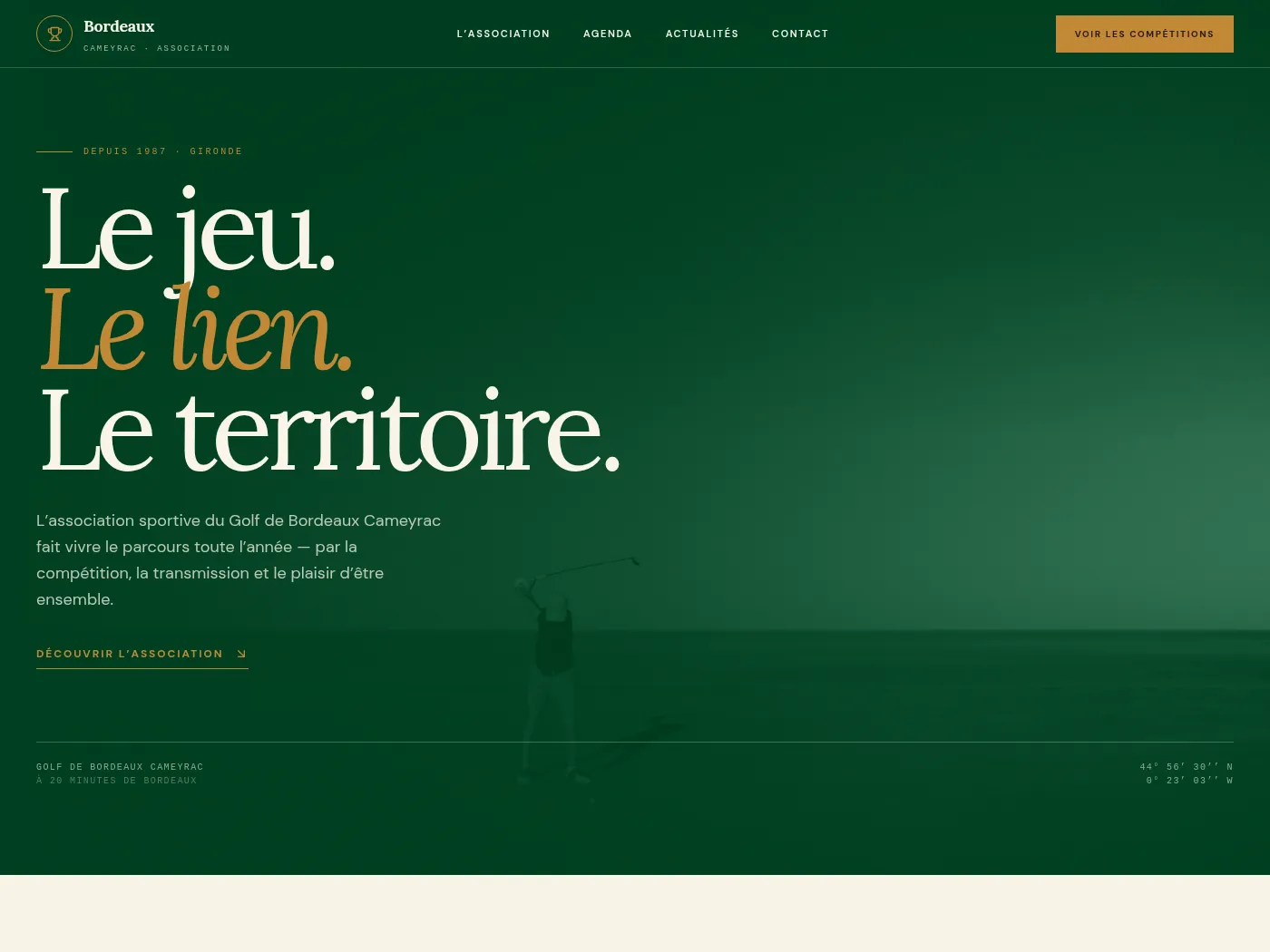 Golf Club Bordeaux Site