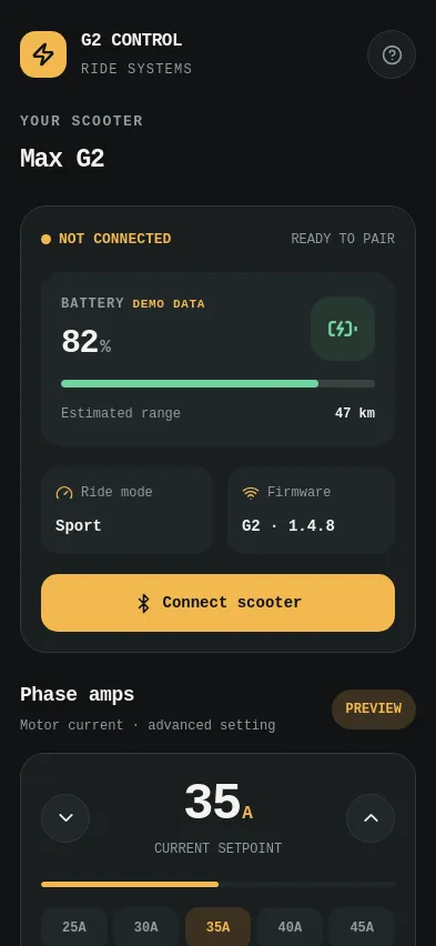Ninebot G2 Control App