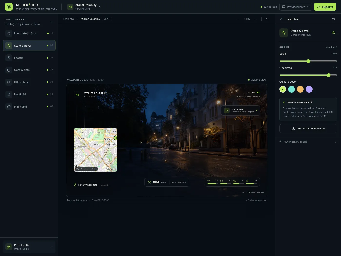 Roleplay HUD Studio