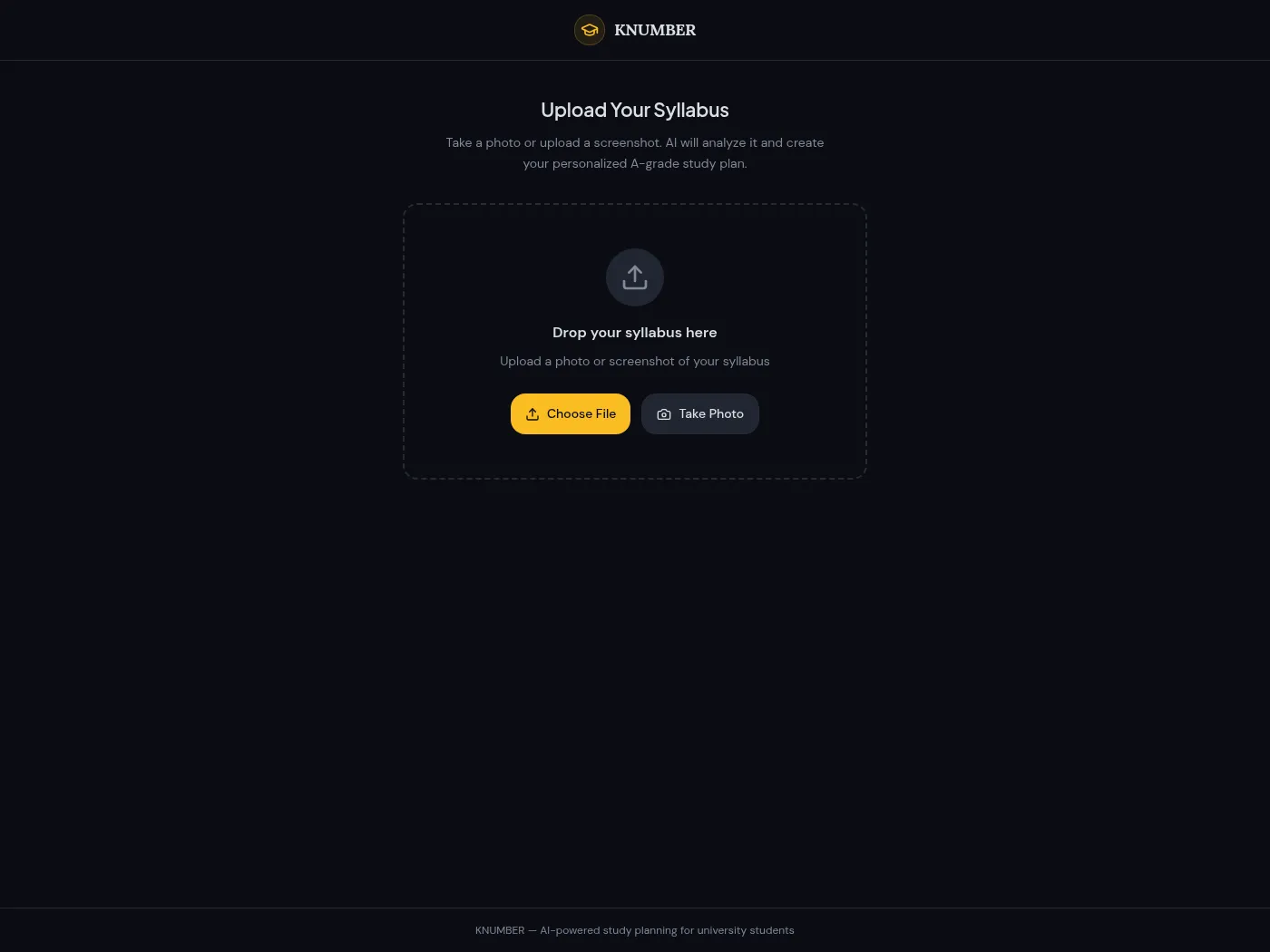 KNUMBER AI Study Planner