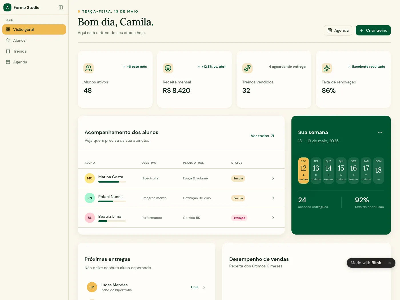 FitCoach Personal Trainer App