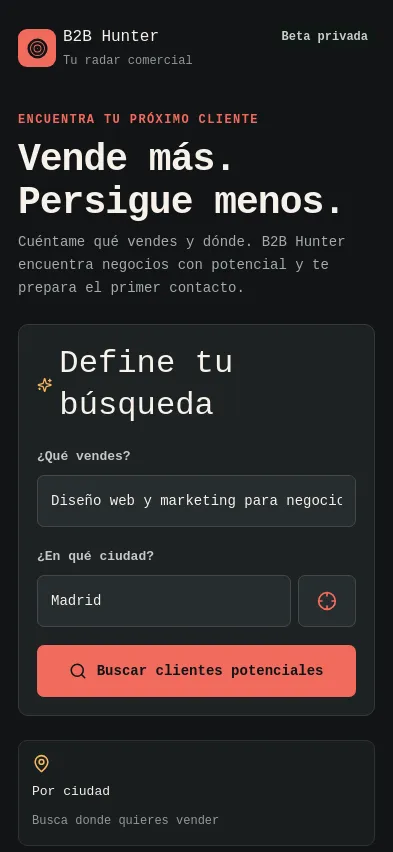 B2B Hunter Mobile