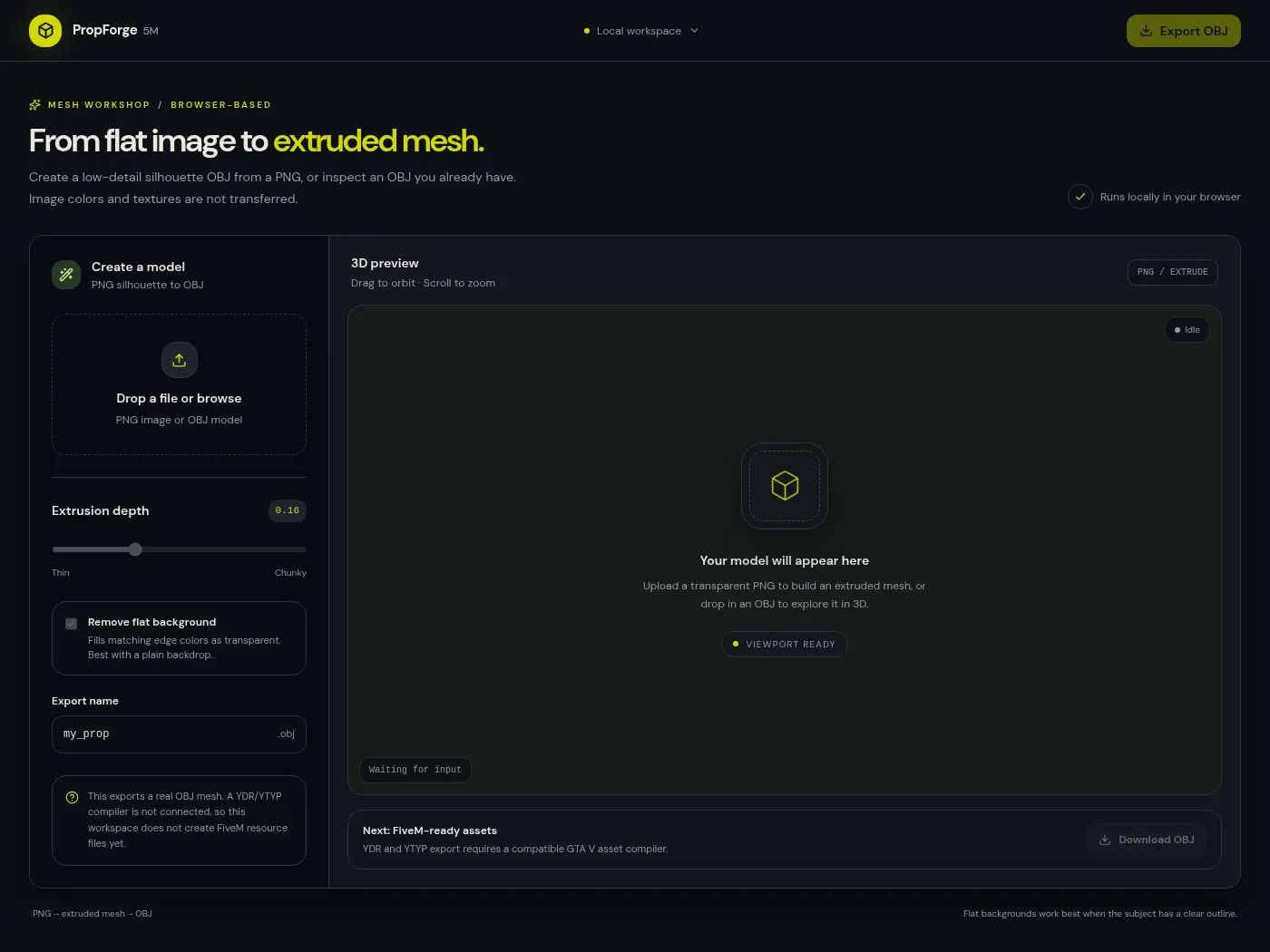 PropMaker 5M Web App