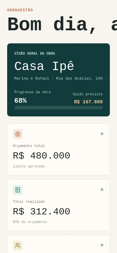 ObraGestão App