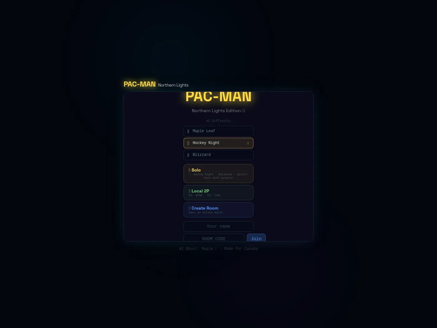 AI Pac-Man Canada