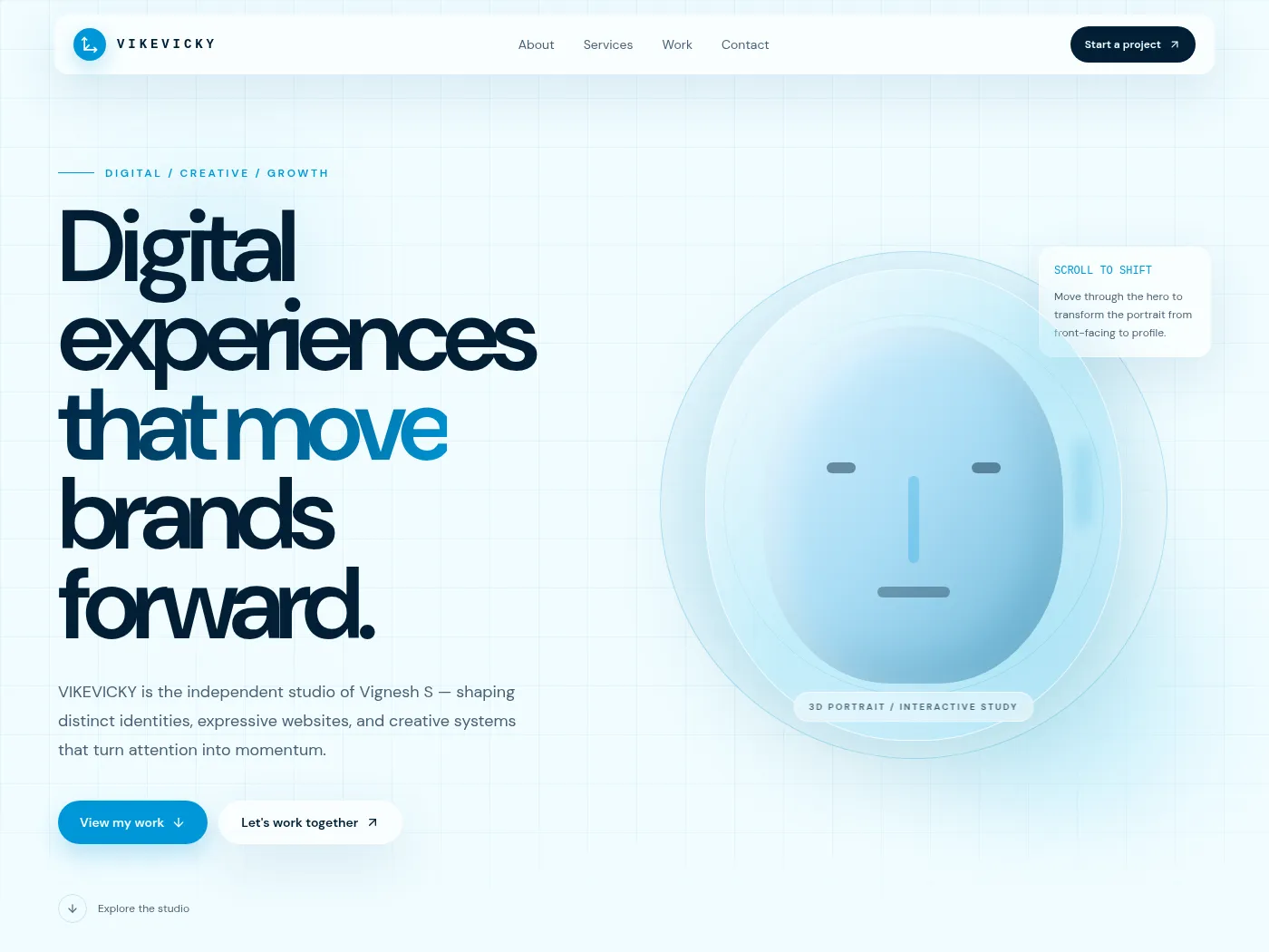 VIKEVICKY 3D Agency Website