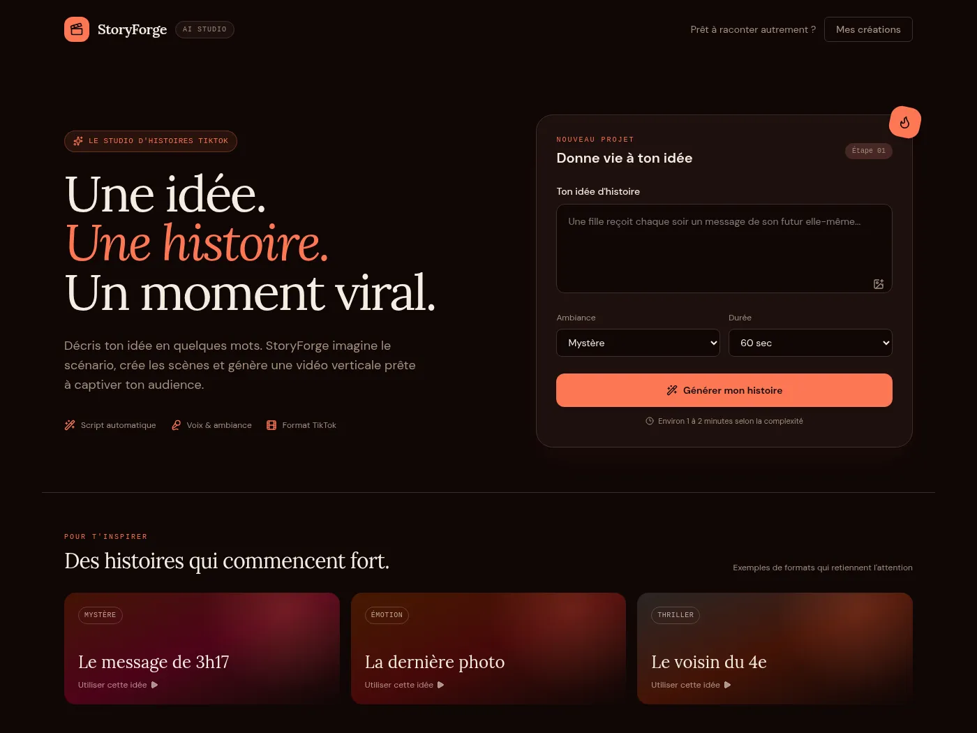 TikTok Storyteller AI