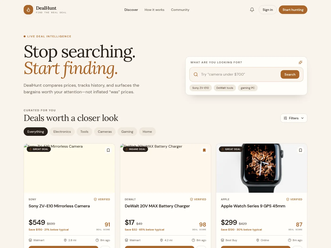 DealHunt Marketplace