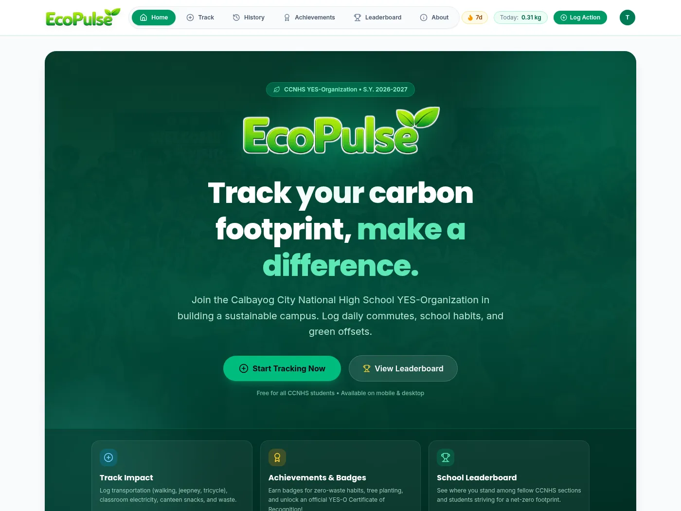 EcoPulse Carbon Tracker