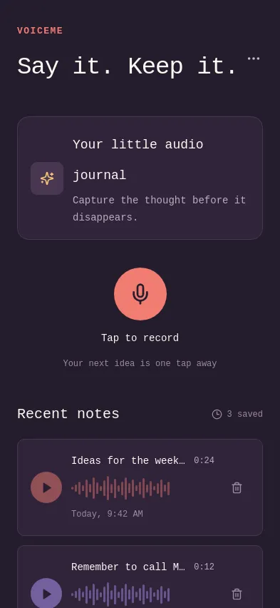VoiceMe Bolo