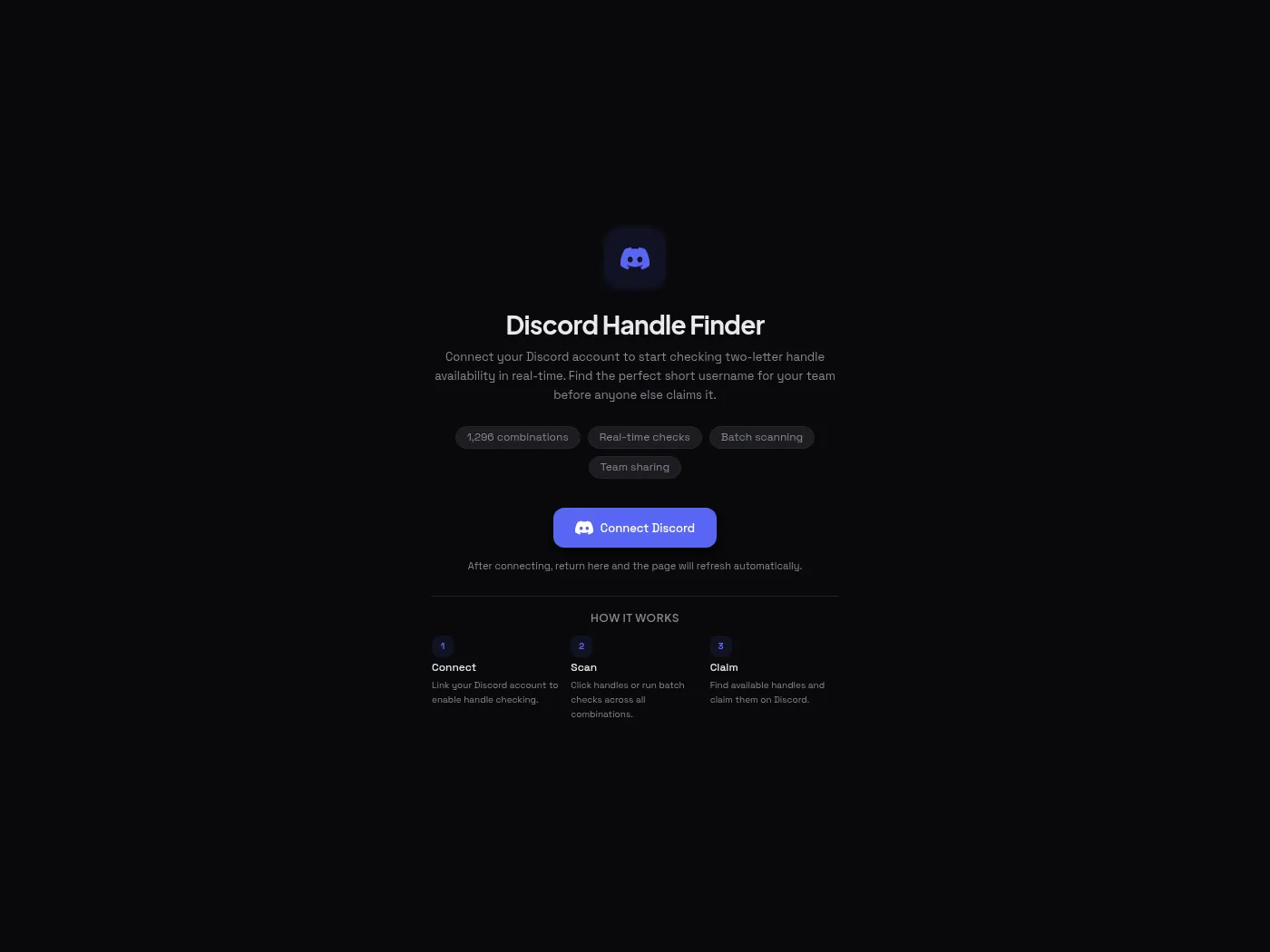 Discord Handle Finder